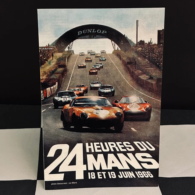 1966 LE MANS 24 Hours Heures Du Mans Flyer Handbill Map (Programme ...