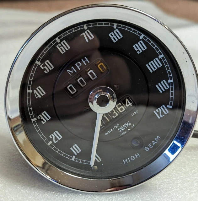 MG MGB MGBGT Mini Kit Car- Smiths 120mph Speedometer SN6144/20 1280 Sq ...