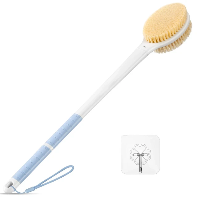 BACK SCRUBBER BODY Shower Brush: 20.5'’ Extra Long Anti Slip Handle ...