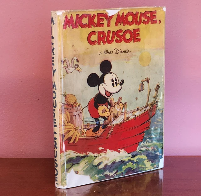 1935 FIRST UK Edition, Mickey Mouse Crusoe By Walt Disney With Dust ...
