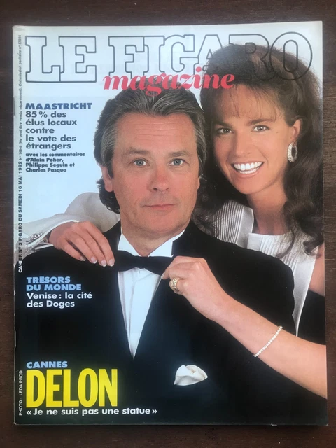 LE FIGARO MAGAZINE Alain Delon Elsa Francis Bouygues Venise Jacqueline ...