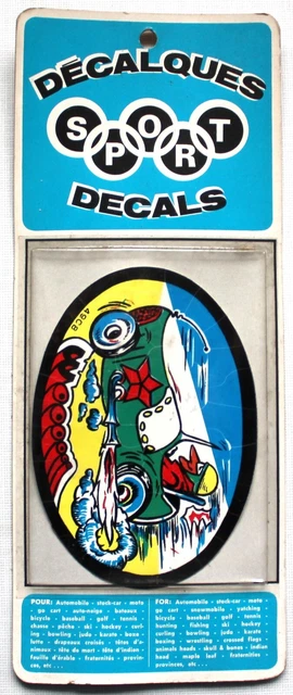 VINTAGE NOS 1970'S GREEN RACE CAR decals in original package Handy Andy ...