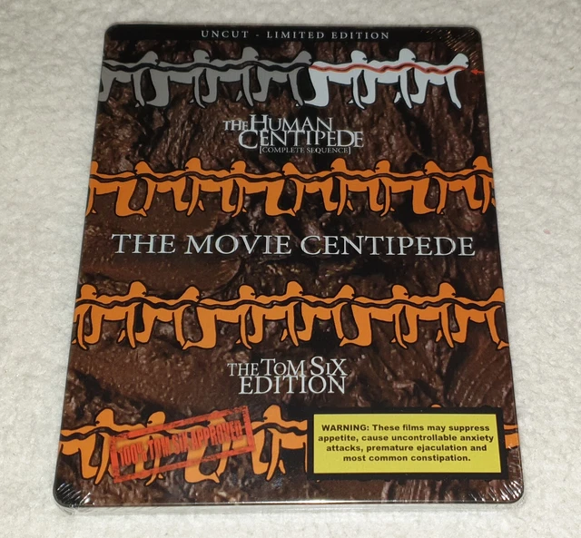 THE HUMAN CENTIPEDE Blu-ray Steelbook Uncut Complete Sequence Tom Six ...