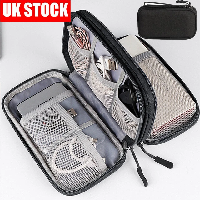 TRAVEL CABLE STORAGE Case Electronic Accessories Charger USB Drive ...