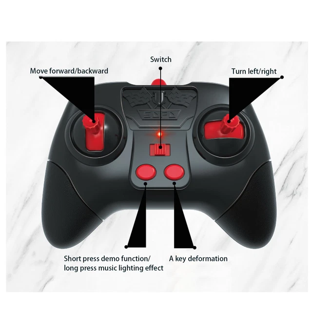 2.4G REMOTE CONTROL Car Gesture Sensing 360° Rotation Light Music Double Sided R £47.94 ...