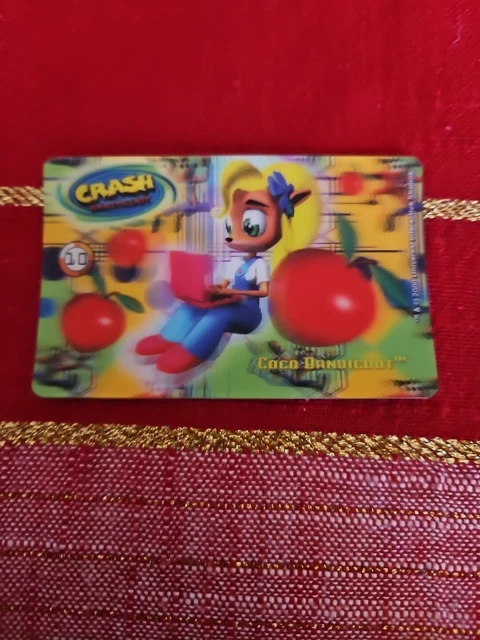 CARTA CARD LENTICOLARE Crash Bandicoot - Sorpresa Mr.Day - Nr. 10 Coco ...