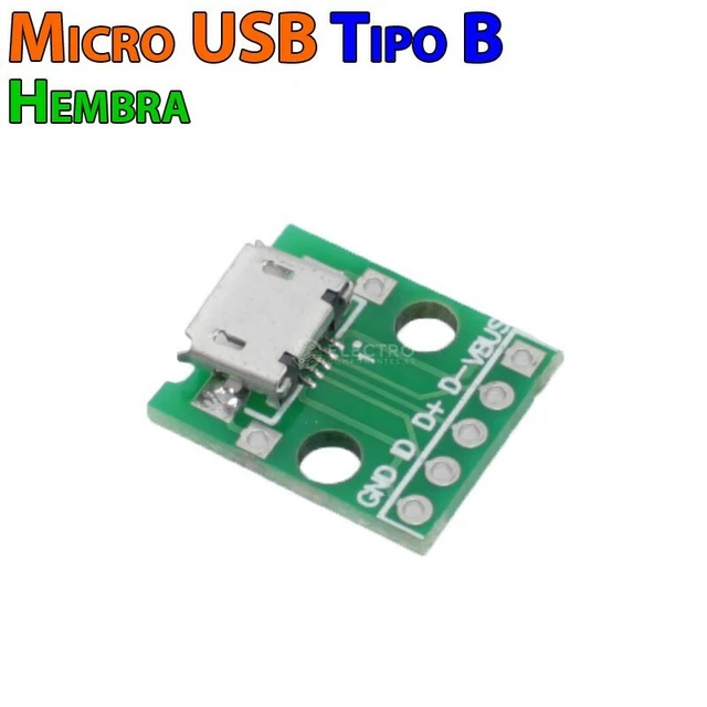 FEMALE 2.0 MICRO USB Type B Connector Adapter with PCB Board £1.81 ...
