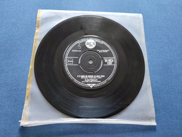 1960 Elvis Presley Its Now Or Never O Sole Mio 7 Disque Vinyle Single
