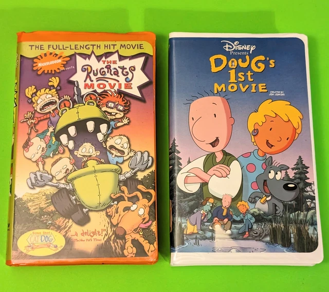 THE RUGRATS MOVIE (1998 VHS) & Doug's 1st Movie (1999 VHS) Nickelodeon ...