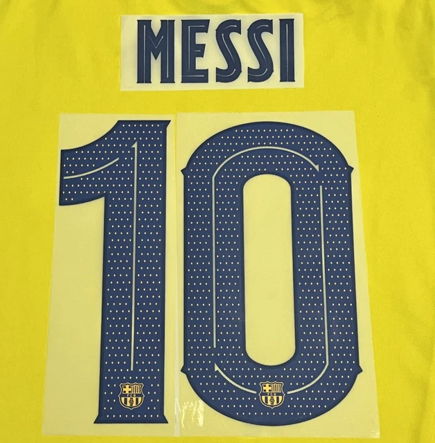 BARCELONA MESSI #10 CUP / UCL away name print and number 2019/20 ...