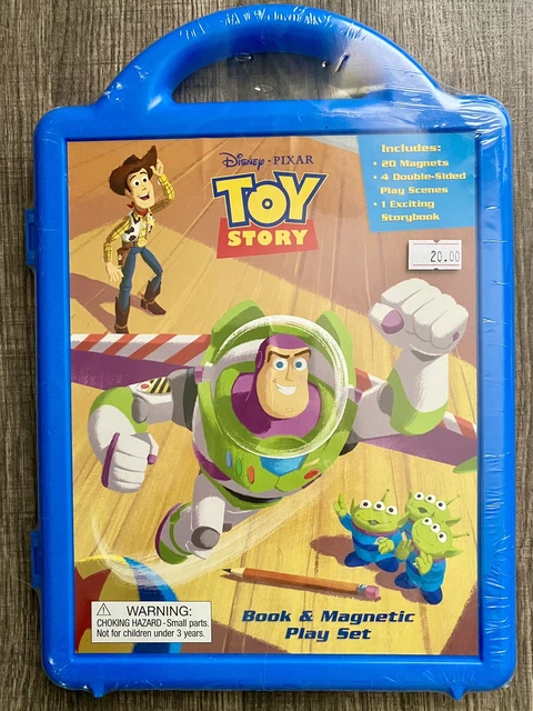 2008 DISNEY PIXAR Toy Story Book & Magnetic Play Set - Buzz - Woody ...