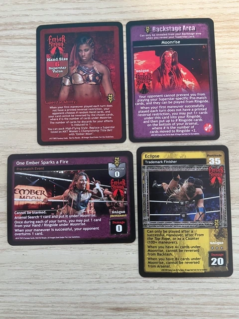 EMBER MOON - 4 Virtual Set Cards - WWE/WWF Raw Deal £4.00 - PicClick UK