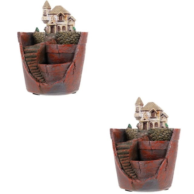 2 VASI PER piante grasse, vasi per casa di villaggio, vasi decorativi ...