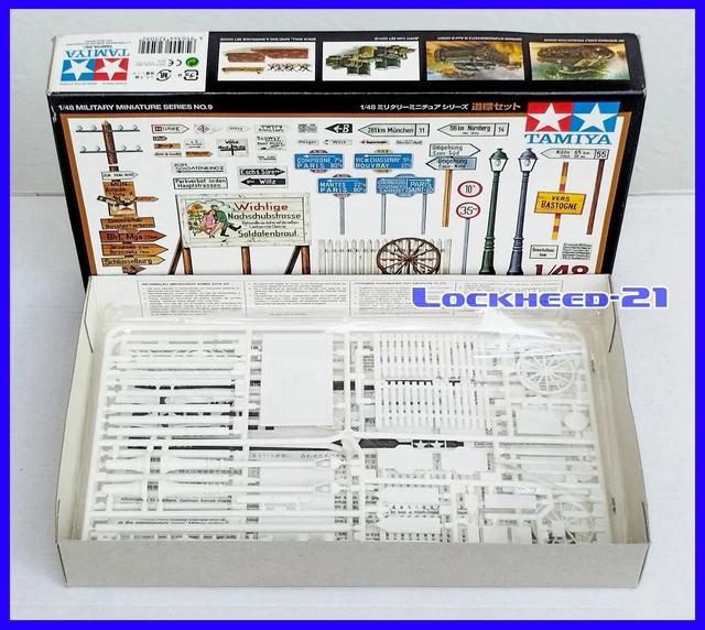 TAMIYA 32509 1/48 German WW2 Military Miniature Series Road Sign Set ...