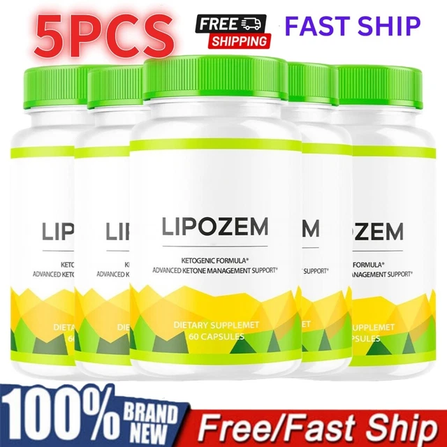 LIPOZEM CAPSULES, MAXIMUM Strength, Lipozem Pills for Men and Women (5 ...