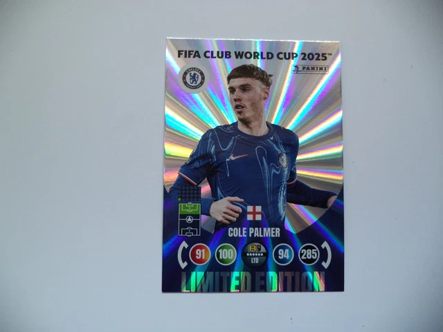 PANINI ADRENALYN XL Fifa Club World Cup Cole Palmer Limited Edition ...