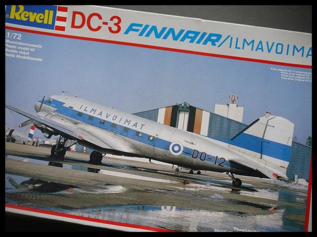 REVELL DOUGLAS DC-3 Finnair / Ilmavoimat 1:72 Modèle Kit EUR 77,03 - PicClick FR