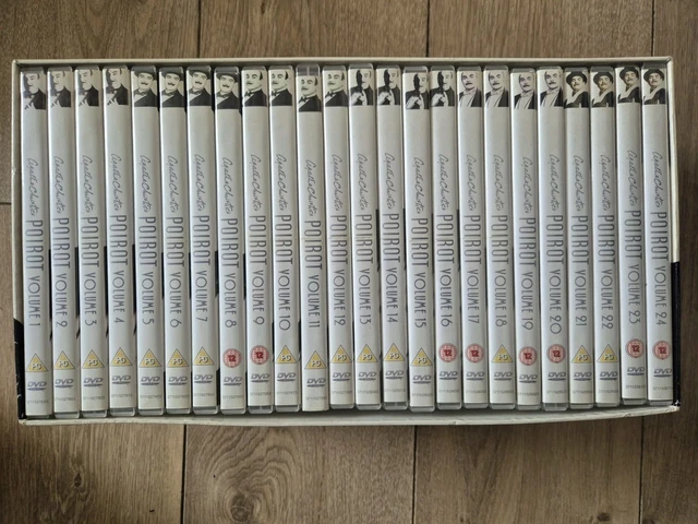 POIROT DVD BOX Set The Complete Collection Agatha Christie 24 DVD 57 ...