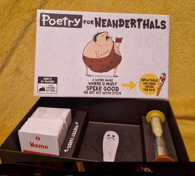 POETRY FOR NEANDERTHALS Word Game by Exploding Kittens Ages 7+ Complete ...