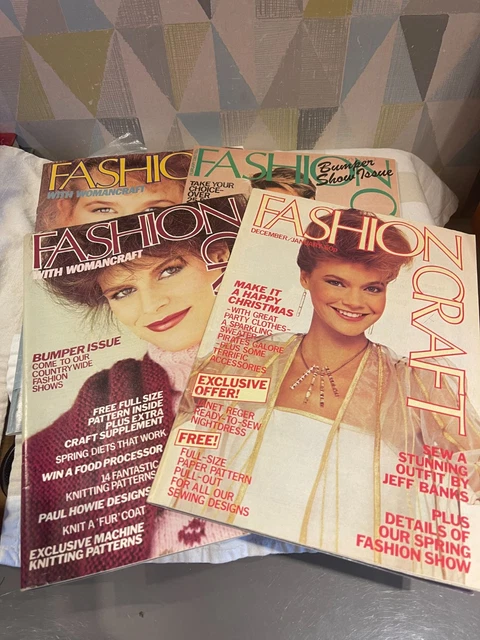 FASHIONCRAFT MAGAZINE'S X 4 - 1980's £13.99 - PicClick UK