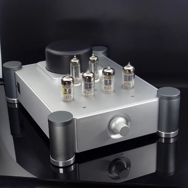 HIFI VACUUM TUBE Preamplifier Home Desktop Stereo Audio Pre-Amp 12AU7 ...