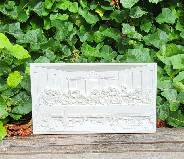 STONE FACADE STUCK Last Supper Bas-Relief Marble Stone Stucco Dinner £ ... STONE FACADE STUCK Last Supper Bas-Relief Marble Stone Stucco Dinner £ ...