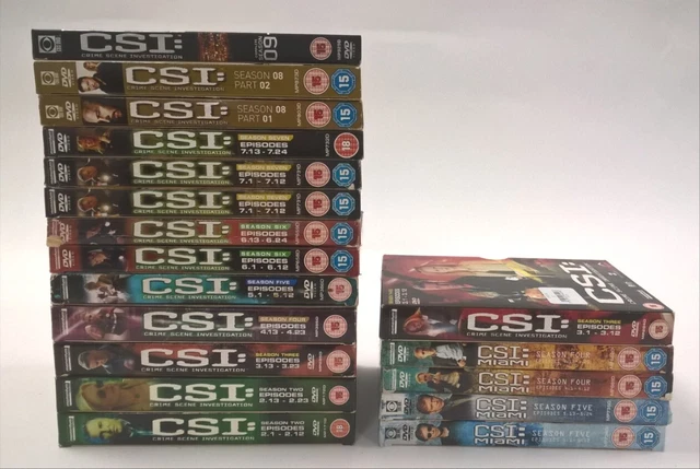 CSI DVD BUNDLE - Crime Scene Investigation & Miami - Assorted Seasons ...