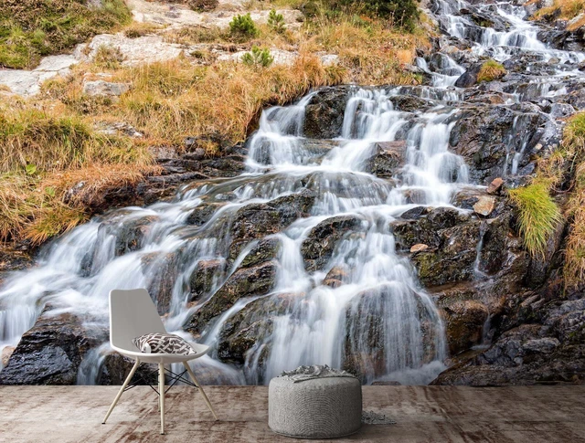 3D WATERFALL RIVER E1124 Wallpaper Mural Paper Wall Print Indoor Murals ...