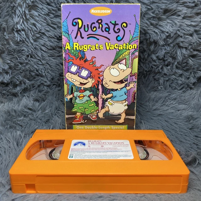 RUGRATS A Rugrats Vacation VHS 1997 Nickelodeon Orange Tape Classic ...