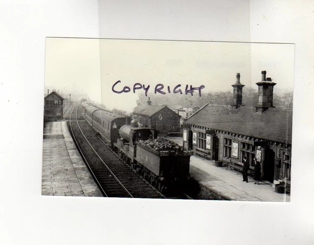 RAIL PHOTO LMS LYR 060 Lightcliffe station Yorkshire hipperholme wyke ...