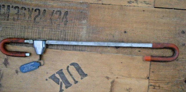VINTAGE CAR KROOKLOCK (Krook-Lok) Steering Wheel Lock With Key £10.50 ...