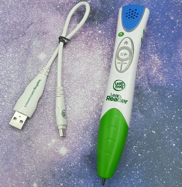 LEAPFROG LEAP READER Pen Stylus Green #61612 w USB Cable 2015 TESTED ...