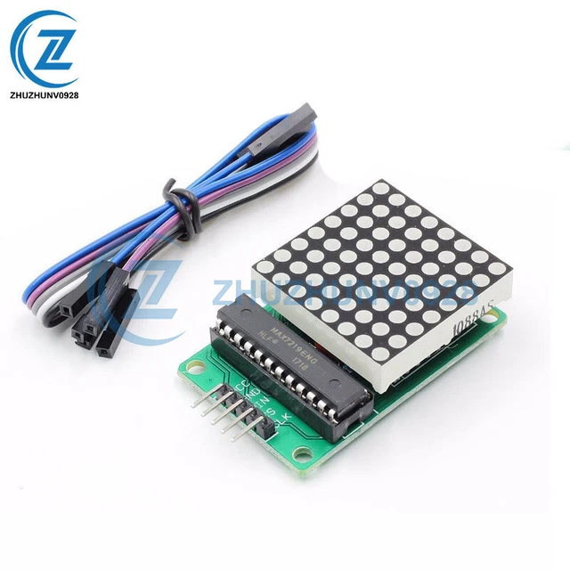 MAX7219 8*8 DOT Matrix Module Control MCU LED Display Module for ...