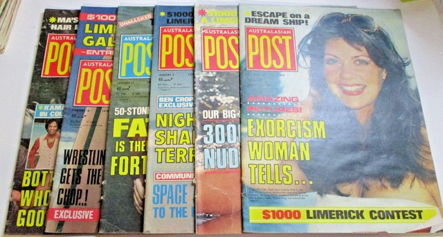 6 X AUSTRALASIAN Post Magazine - Between Dec-Jan 1978-79 - Bulk Lot 90 ...