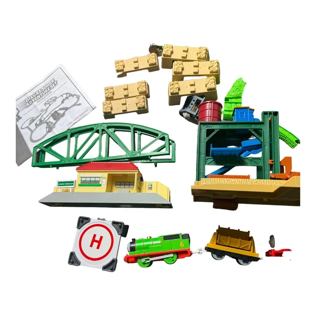 THOMAS TRACKMASTER DELUXE Sodor Adventure Set Fisher Price Motorized ...