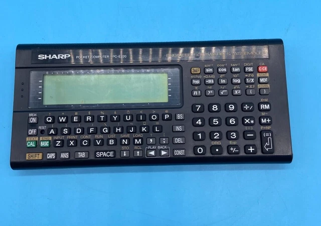 #SE3854# SELTENER SHARP PC-E220 Rechner Basic-Computer *RAR* Vintage ...