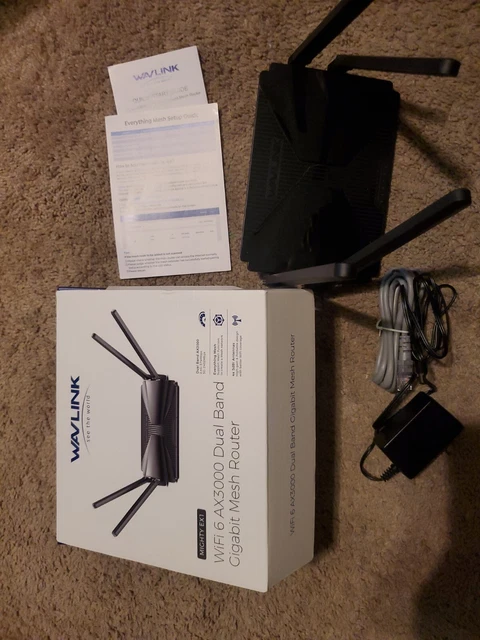 WAVLINK WI-FI 6 AX3000 Dual Band Mesh Router Wireless Gigabit Router MU ...