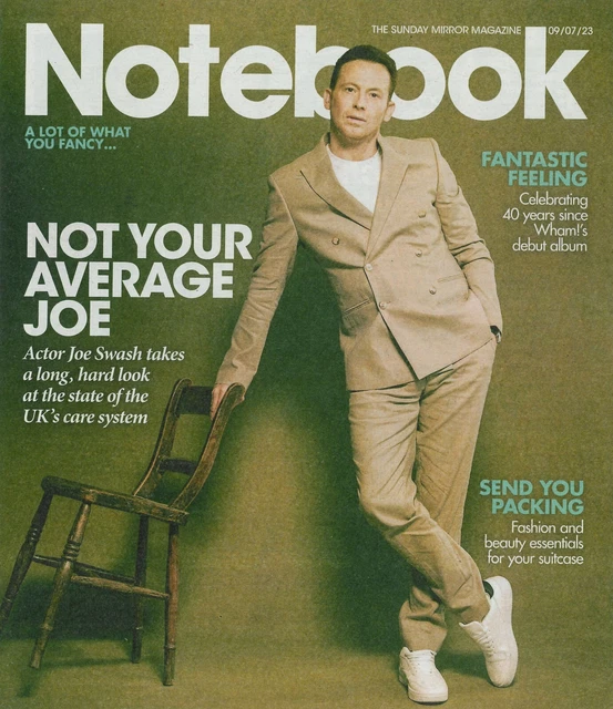 MAGAZINE CAHIER SUNDAY Mirror, Joe Swash, George Michael, A. Ridgeley ...