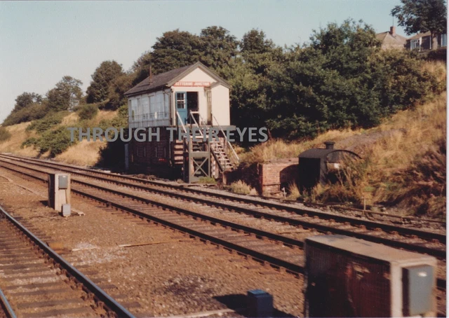 ORIGINAL PHOTO KETTERING Junction Railway Signal box 1981 £10.00 ...