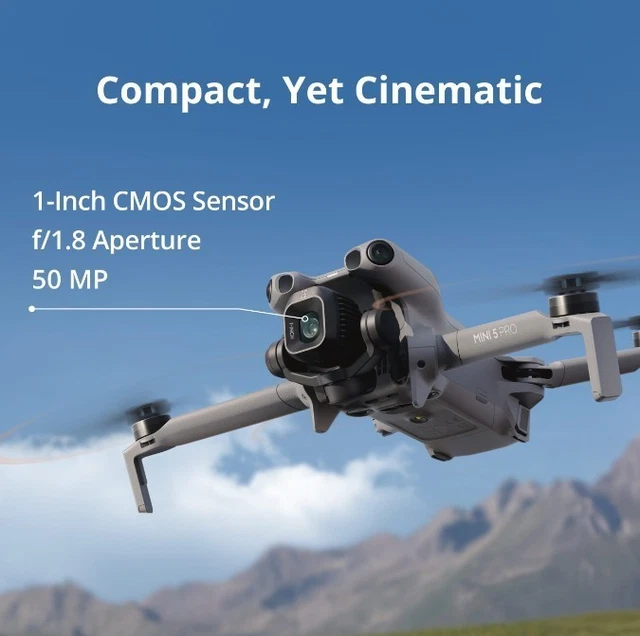 DJI MINI 5 Pro Fly More Combo Plus (RC2) 3xEnhanced Batteries 4K Camera ...
