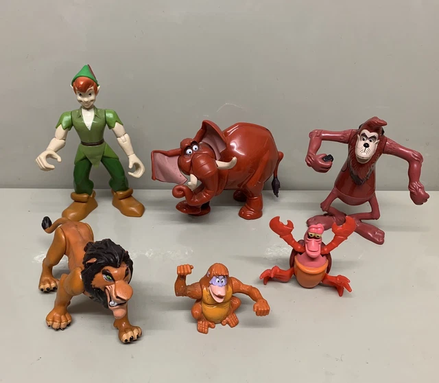 DISNEY TOY ACTION Figure Bundle Lion King Tarzan Sebastian Jungle Book ...