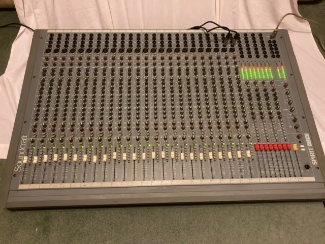 SOUNDCRAFT SPIRIT STUDIO Mixing Desk Console Mixer 24 Channel £50.00 ...