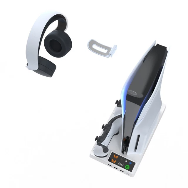 FOR PS5 PRO Cooling Stand and Controller Charger with Adjustable ...