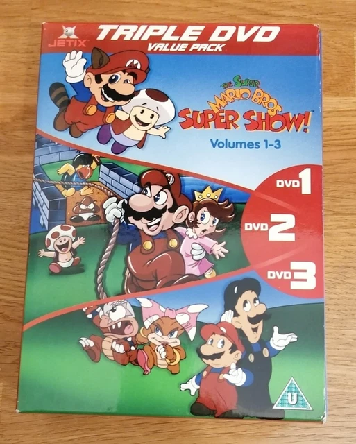 DVD - THE Super Mario Bros Super Show Vols 1-3 Triple Set 1990 Jetix ...