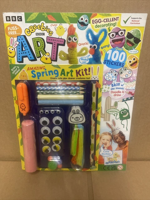 BBC CBEEBIES ART magazine #185 2023 Colour Create Play & more + art kit ...