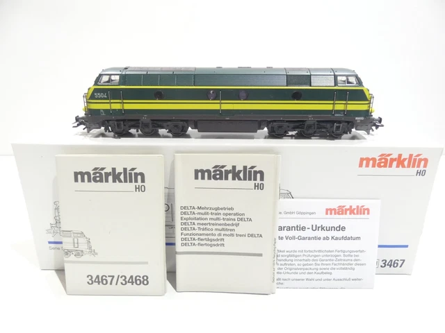 MÄRKLIN H0 3467 Diesellok Serie 55 der SNCB Delta Digital in OVP V2846 ...