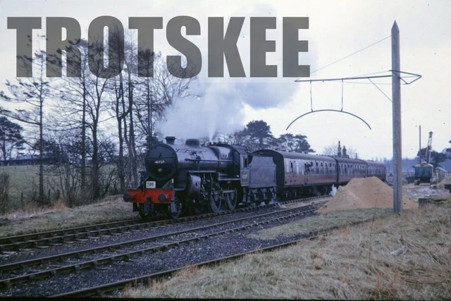 35MM SLIDE BR British Railways Steam Loco 42737 Class CRAB 1964 ...