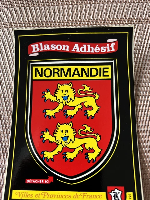 BLASON ADHÉSIF VILLES Et Provinces De France 227 Normandie EUR 2,20 - PicClick FR