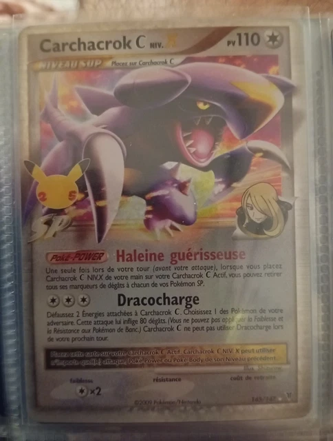 CARTE POKÉMON - Carchacrok C Niv. X 145/147 - Célébrations 25 Ans EUR ...