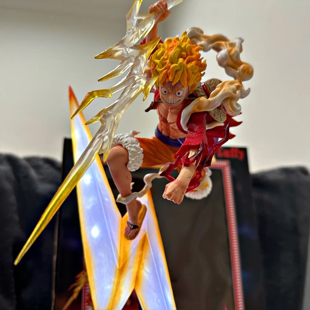 LUFFY GEAR 5 Anime One Piece Monkey D Luffy Nika Big Thunder Figure ...